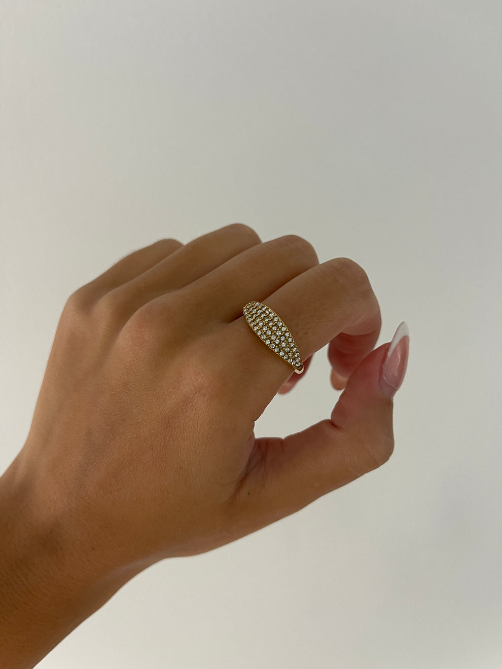 Falia Pave Signet Ring